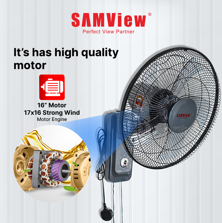 SAMView Wall Fan 16″ – Samview Malaysia