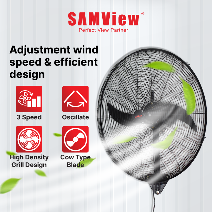 SAMView Industrial Wall Fan 26″ – Samview Malaysia